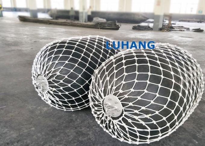 Marine Berthing Pneuamtic Rubber Fenders 1.0m x 1.5m Rope Cover Fender